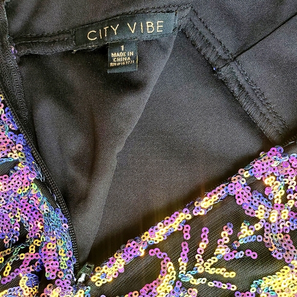 City Vibe | Dresses | City Vibe Iridescent Sequin Bodycon Mermaid Maxi ...